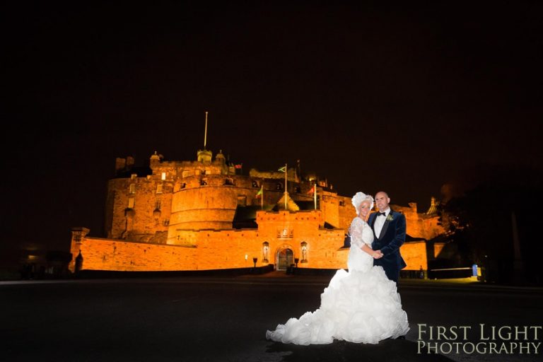Winter wedding at Edinburgh Castle - First Light Photography